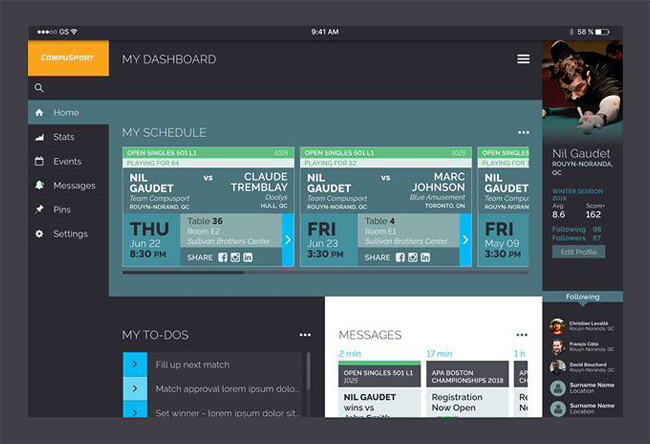 CompuSport | La meilleure application de gestion de ligues et tournois ...